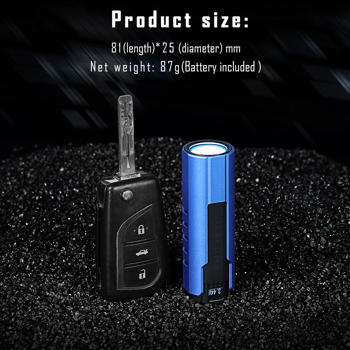 IMALENT LD70 EDC懐中電灯 小型軽量キーホルダーライト 4000ルーメン