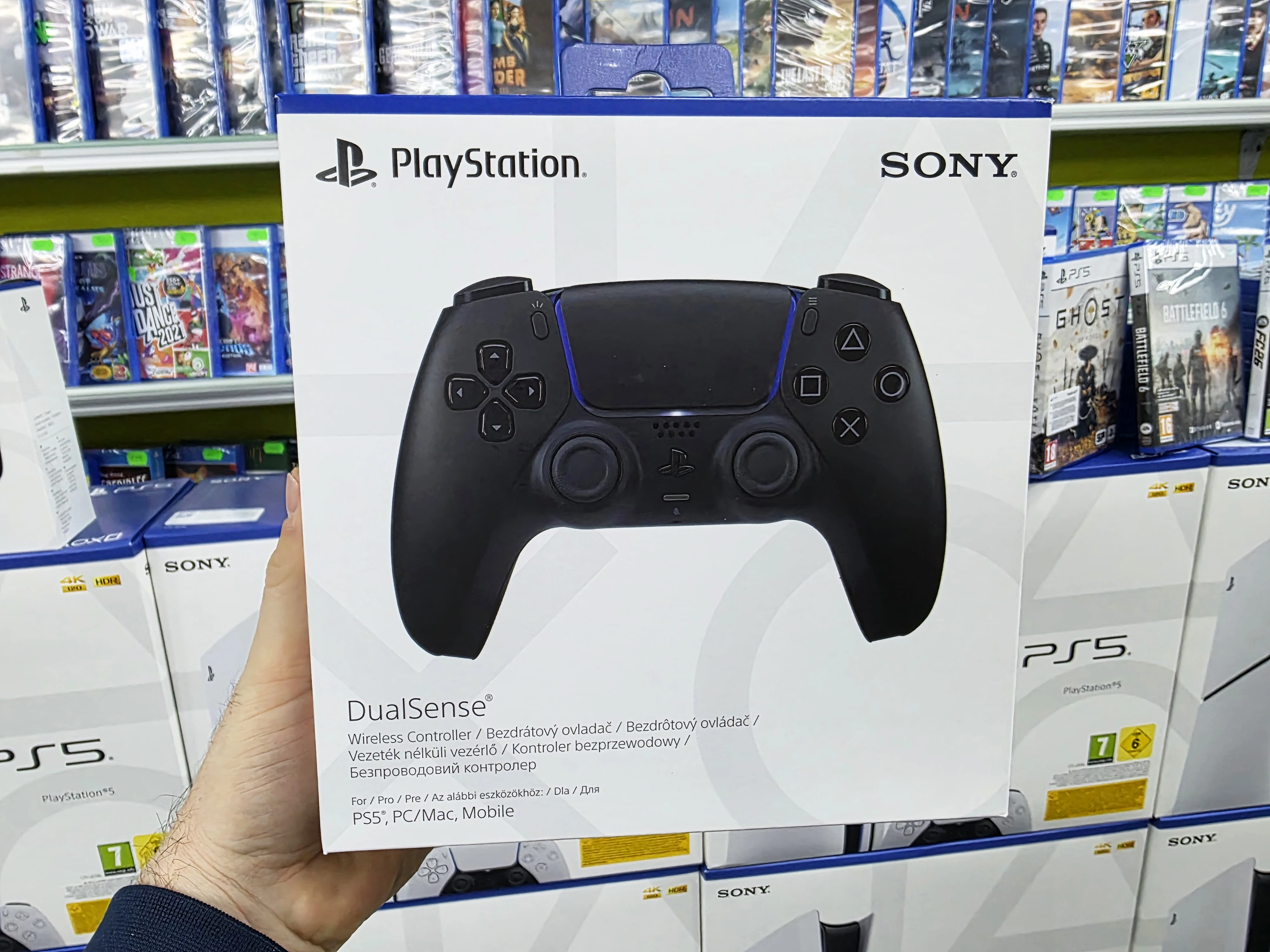 Kontroler SONY Pad Playstation 5 PS5 DualSense Czarny Nowy - AliExpress 44
