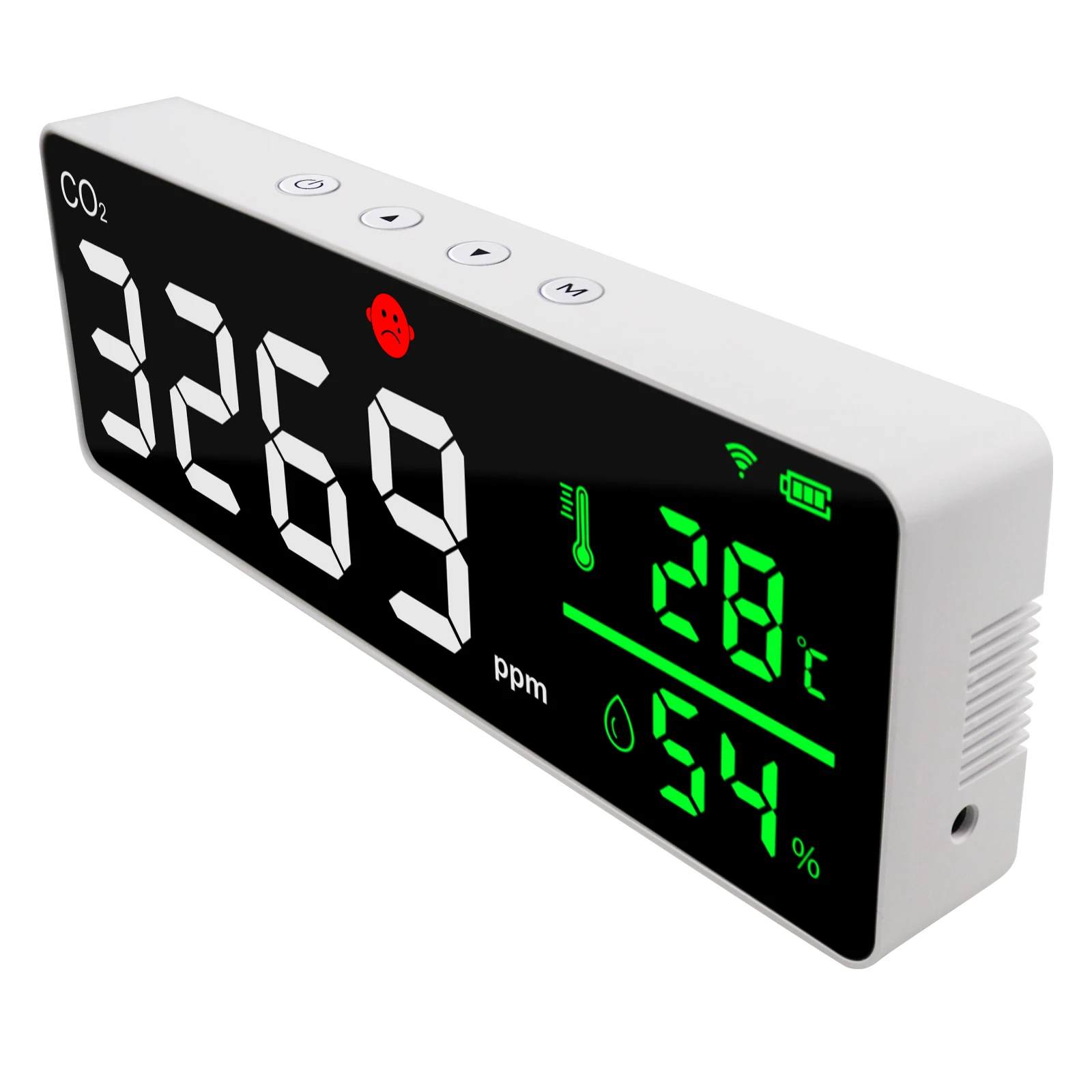 SMART WiFi CO2 Detector Air Quality Monitor Indoor Carbon Dioxide ...