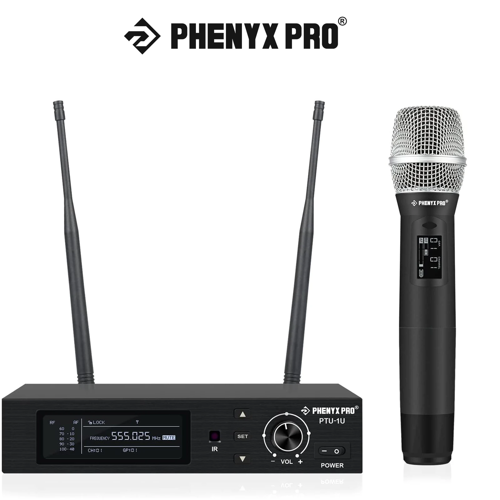 Phenyx pro verdadeira diversidade sistema de microfone sem fio ...