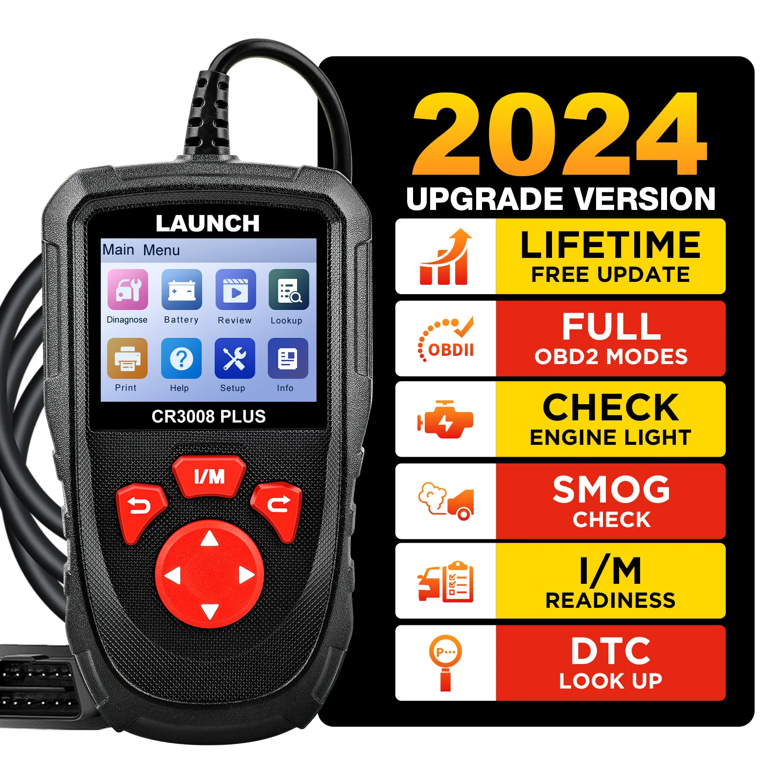 LAUNCH-CR3008-PLUS-Full-OBD2-Scanner-Diagnostic-Tools-Car-OBD-OBD2 ...