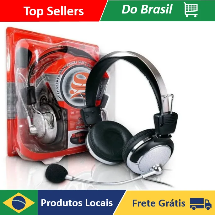 Fone Gamer - Fone De Ouvido Com Microfone Hadset Para Games / Notebook ...