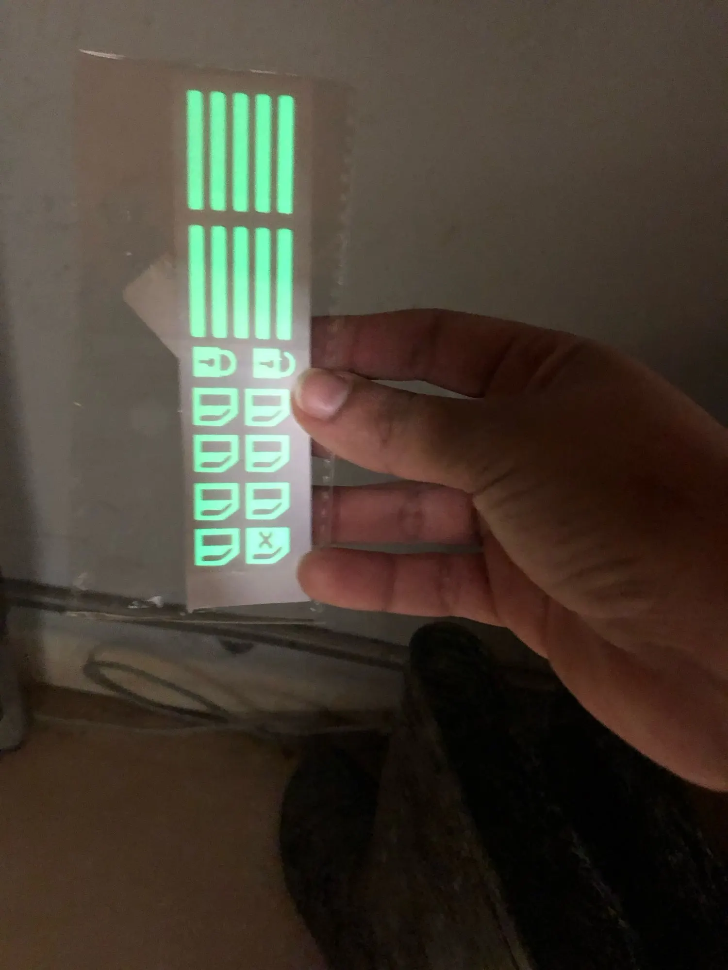 Car Window Sticker Lifter Modified Sticker Glass Fluorescent Lamp Car ...