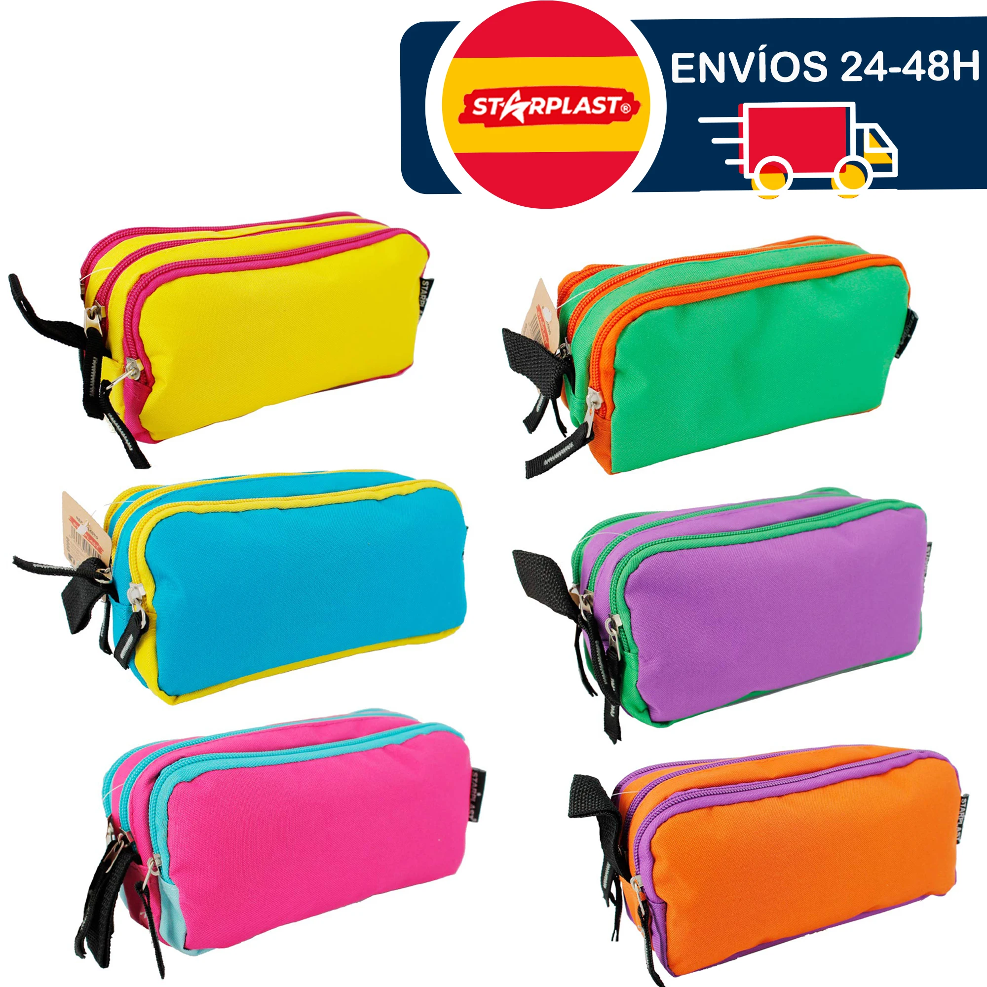 Cases 3 Compartments School | School Cases 7 Zipper | School Case ...
