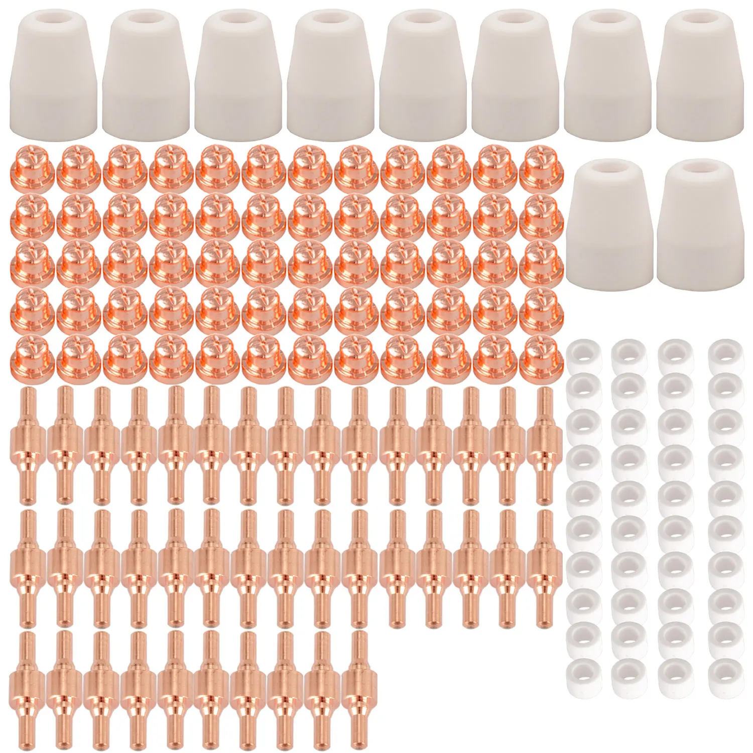 150Pcs-PT31-LG40-Plasma-Cutter-Electrode-Tips-Cup-Consumables-Kit-For ...