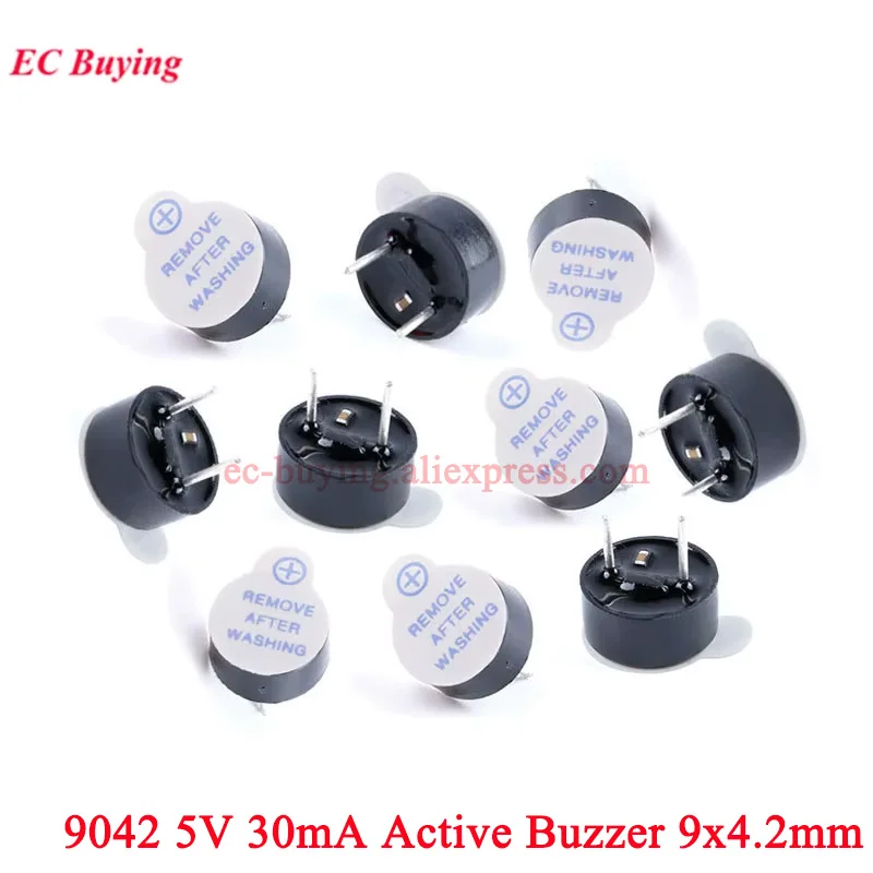 10pcs 9042 Active Buzzer Integrated DC 5V 9*4.2mm 9X4.2mm ...