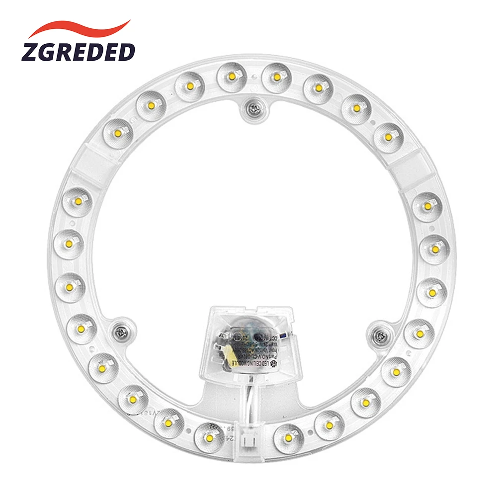 원형 램프 교체용 LED 패널 보드, 천장 조명, 천장 팬, 벽 램프, 원형 모듈, 220V, 12W, 18W, 24W, 36W ...