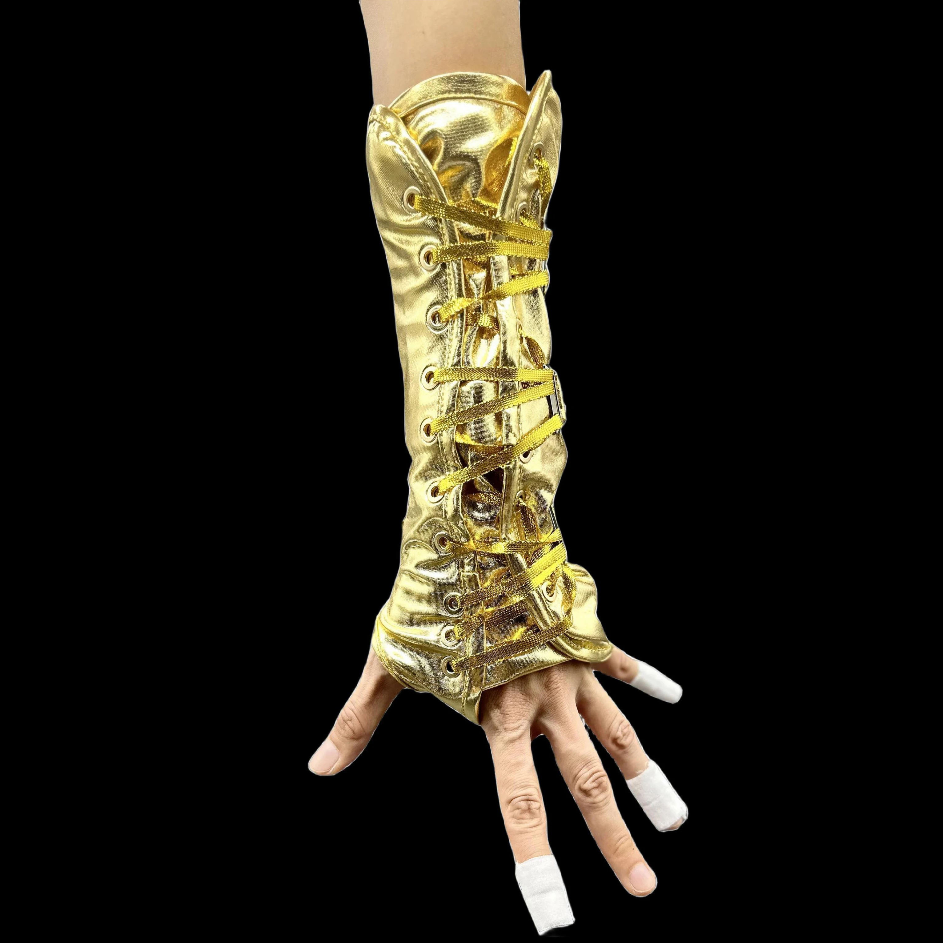 Rare-Michael-Black-and-White-Vocal-Concert-Golden-Armbrace-Glove-Punk ...