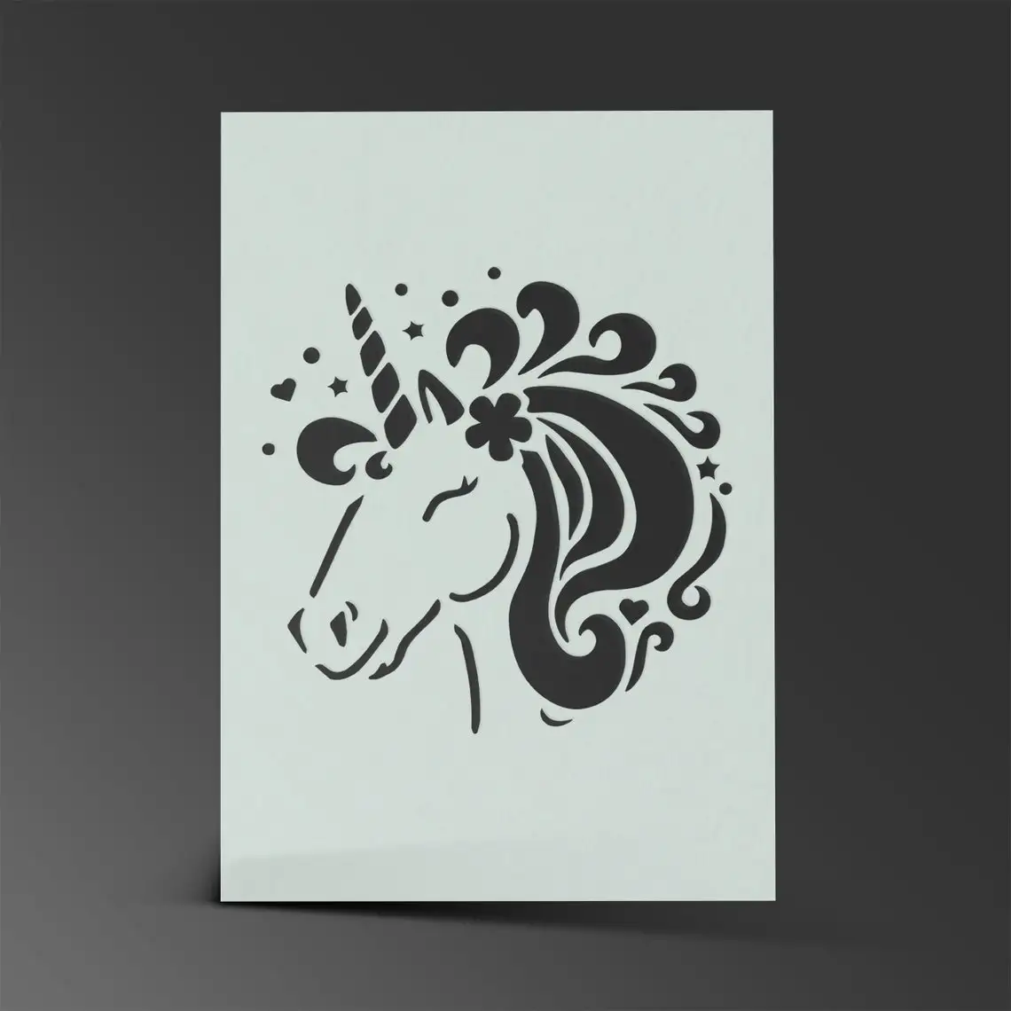Unicorn Stencil
