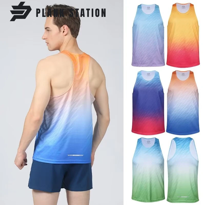 Men's Sports Vest Marathon Running Sleeveless Quick Drying Tank Top ...