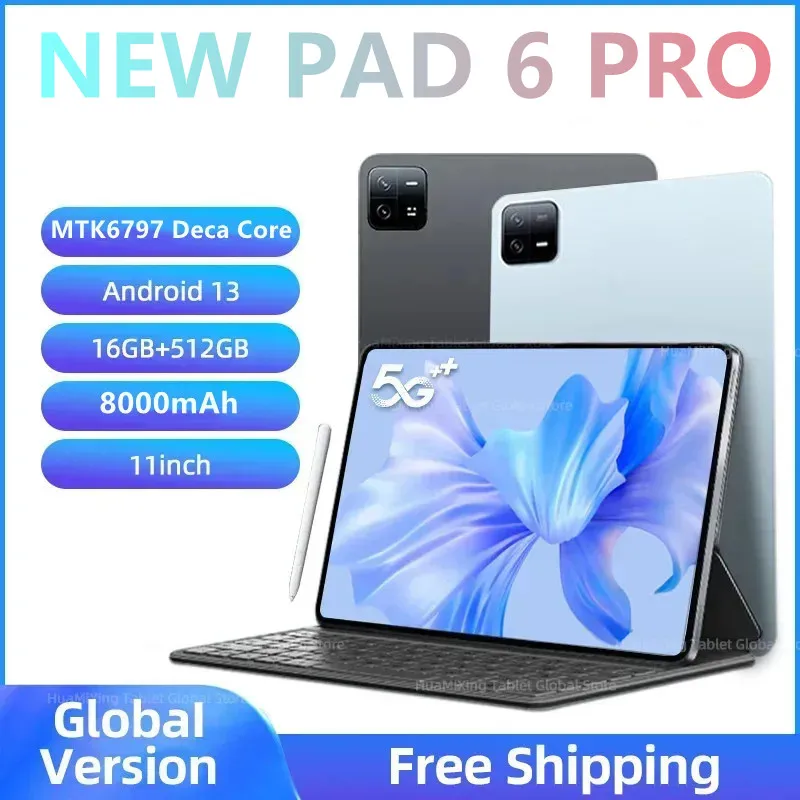 Globalna-wersja-oryginalna-PAD-6-PRO-Tablet-11-Cal-Android13-16GB-512GB ...