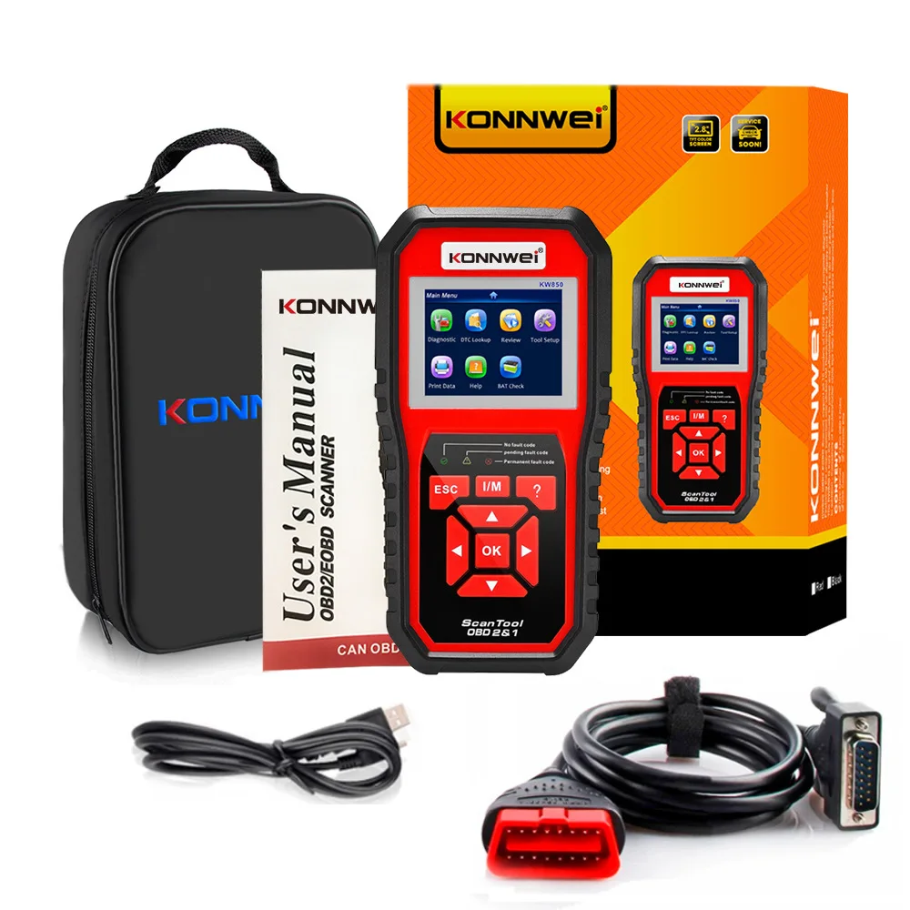 Full OBD2 Scanner Car Diagnostic Tools OBD 2 Auto Scanner Check Engine ...