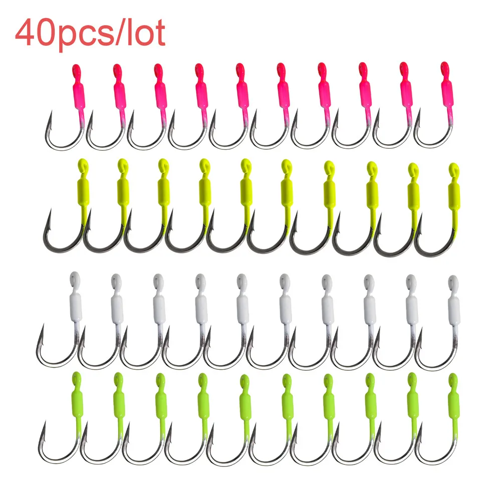 40pcs-Snapper-Jig-Weighted-Hooks-3g-White-Pink-Yellow-Chartreuse ...