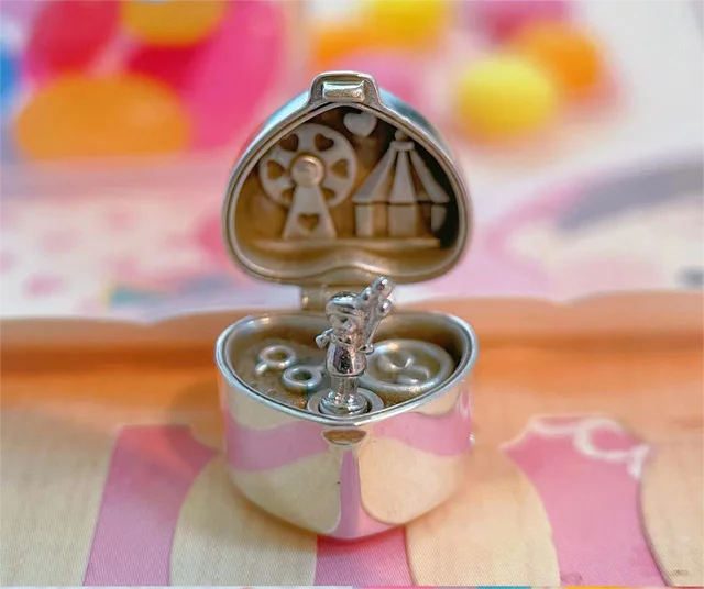 925 Sterling Silver Amusement Park With Mini Doll Polly Pocket Charm ...