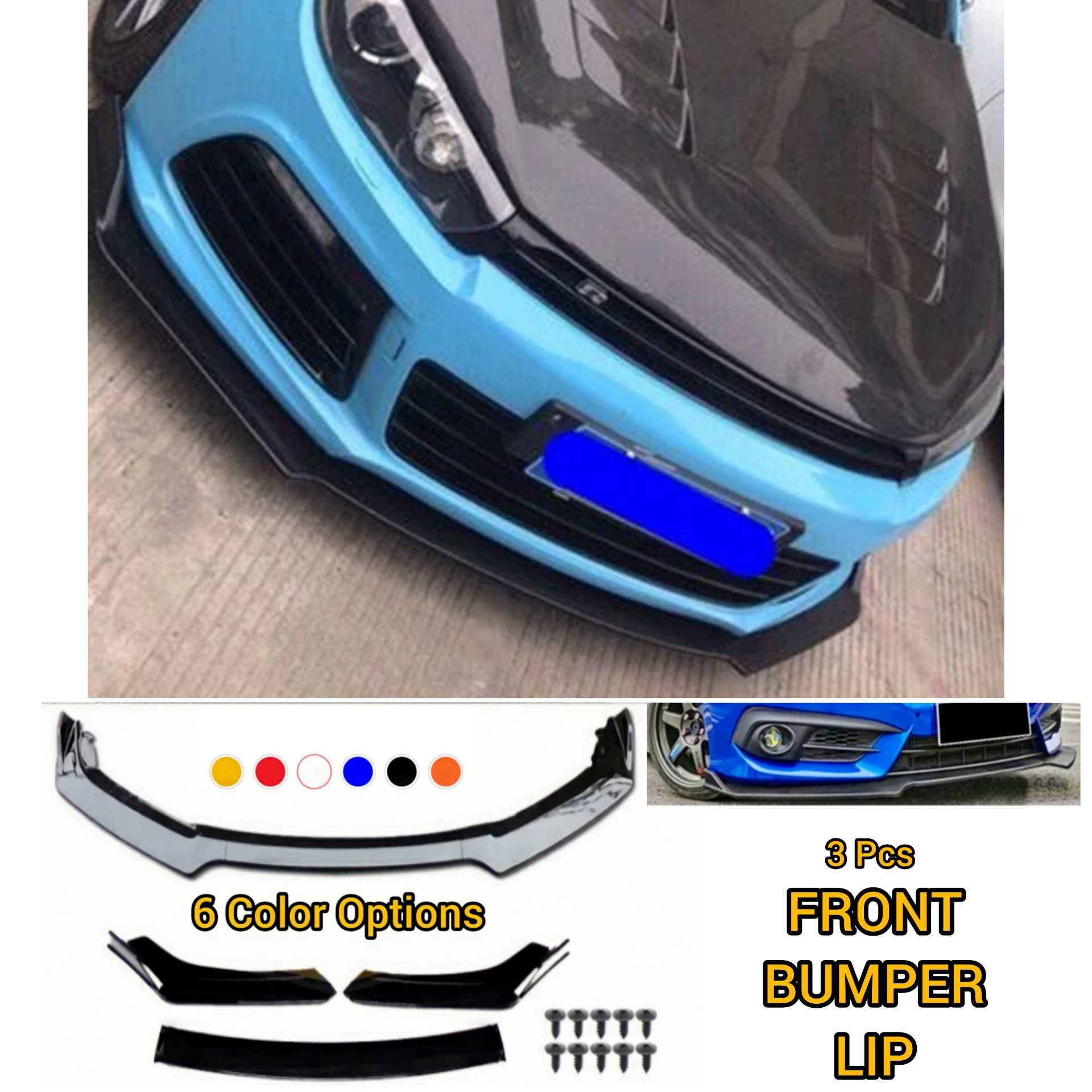 Vw Scirocco 2014 2022 바디 키트용 프론트 범퍼 립 스포일러 스플리터 디퓨저 플랩 범퍼 외부 부품 자동차