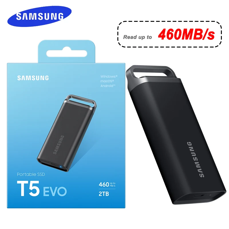 Samsung Portable SSD T5 EVO 4TB 2TB USB 3.2 Gen 2 Reader Portable 8T ...