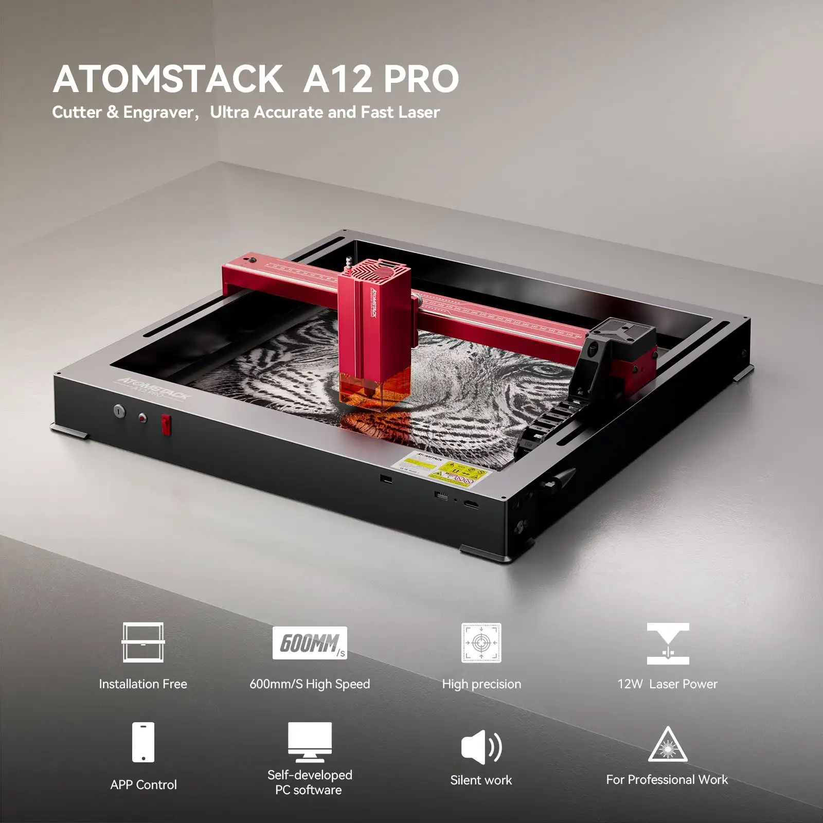 Atomstack A12 Pro X12 Pro Optical Power 12W All-In-One 50W 2nd ...