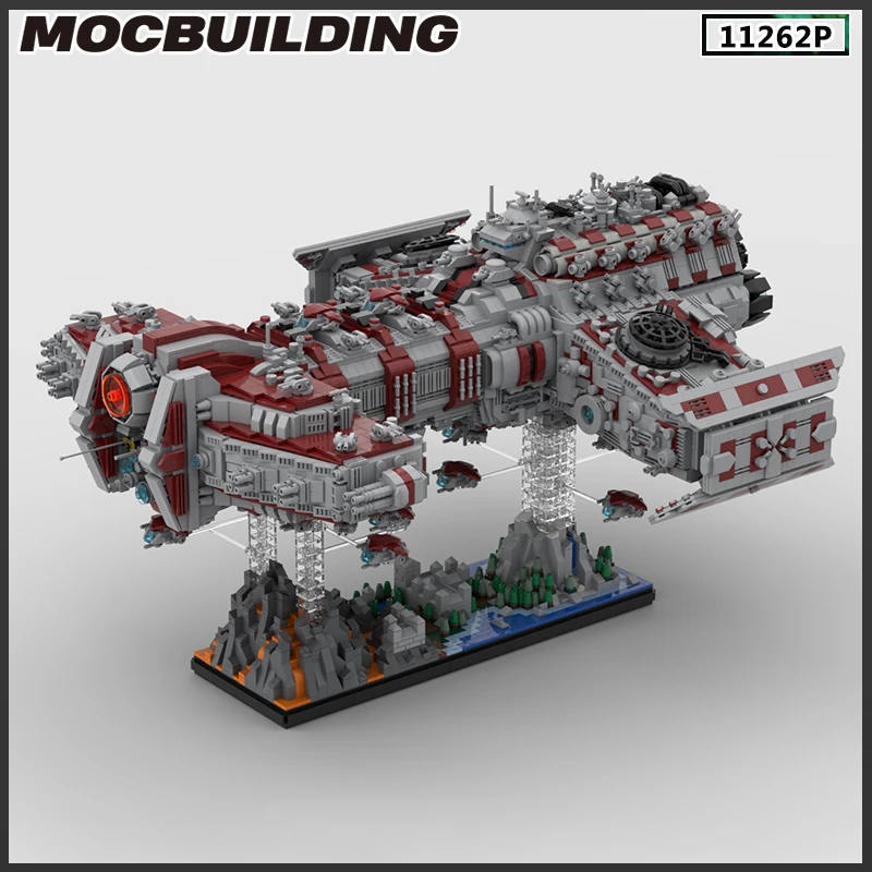MOC-Building-Block-Battlecruiser-Starfighter-Spaceship-Model-Collection ...