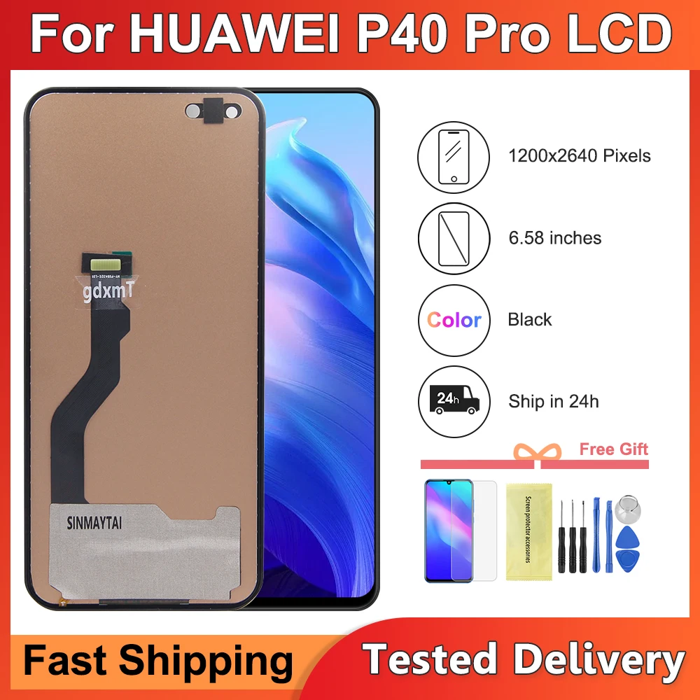 100-Tested-Display-For-Huawei-P40-Pro-LCD-Display-Touch-Screen-For ...