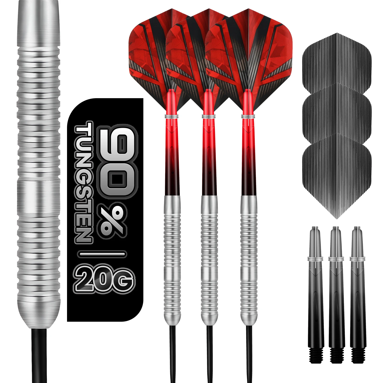Huanqu 20g Tungsten Steel Dart Set, 90% Tungsten Steel Content, High ...