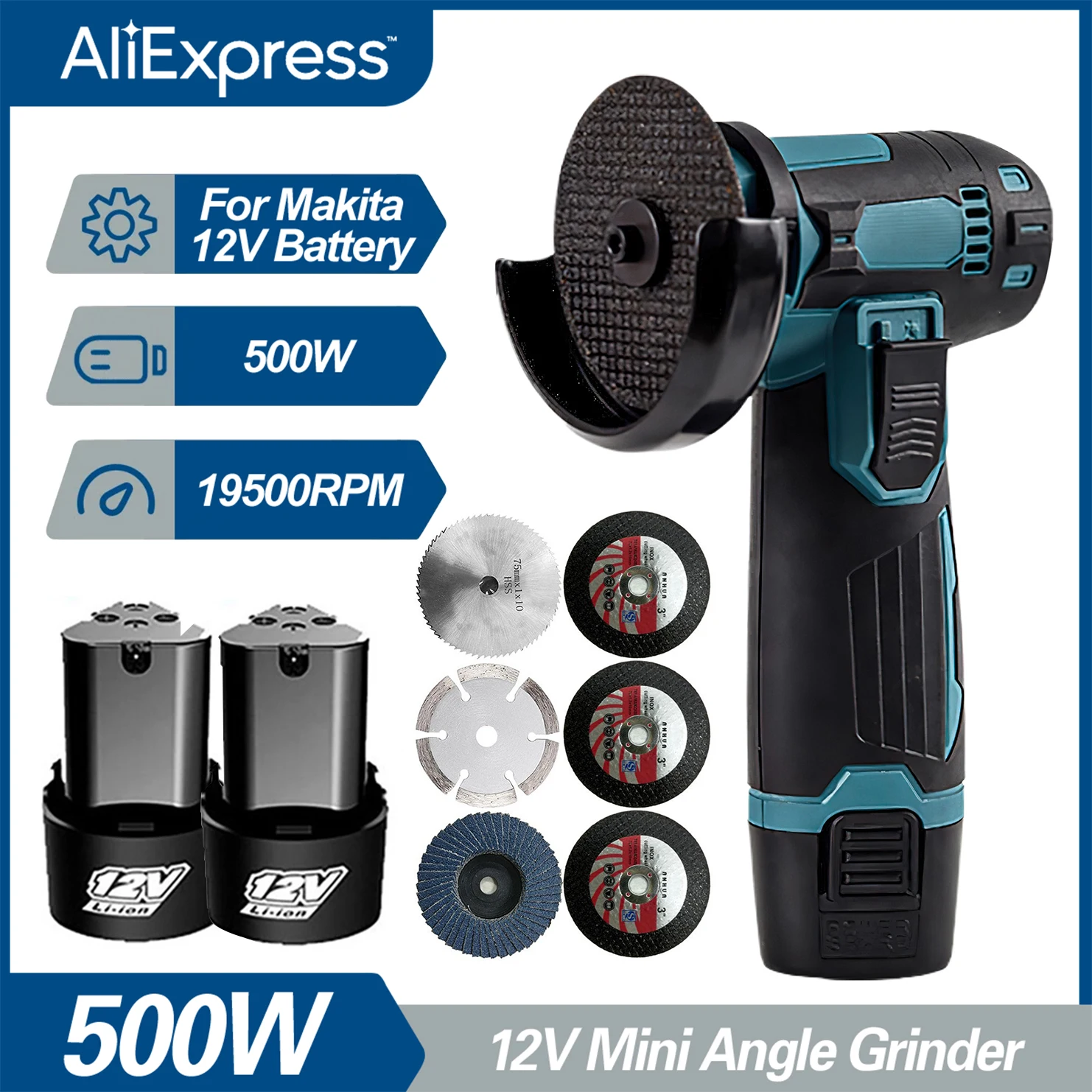 12V-Mini-Angle-Grinder-Rechargeable-Grinding-Tool-Polishing-Grinding ...