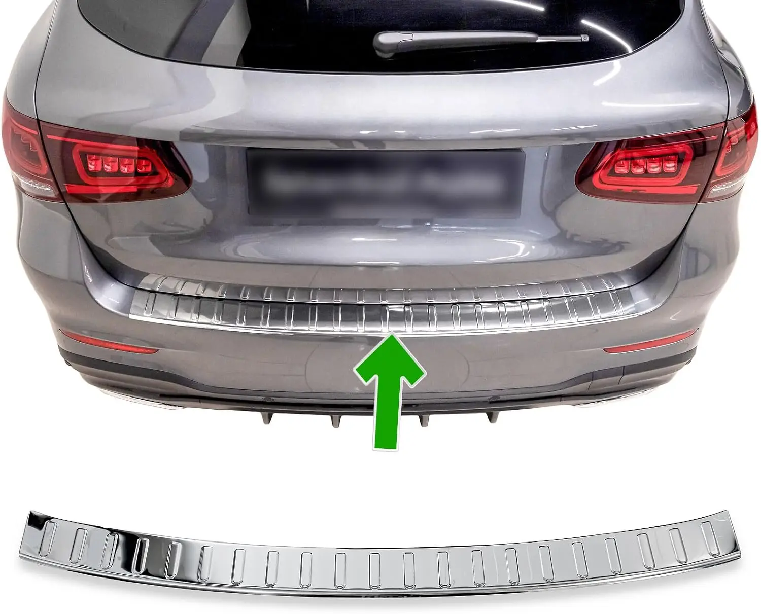 Rear bumper Protector valid for MERCEDES GLC | X253 | 2015-2019 ...