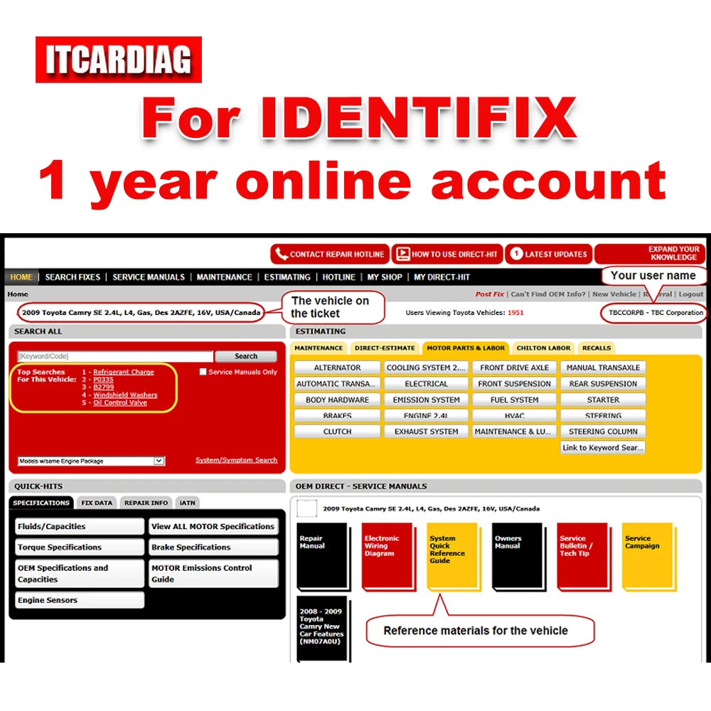 For-Identifix-2023-Online-Account-One-Year-DIY-Auto-Repair-Software ...
