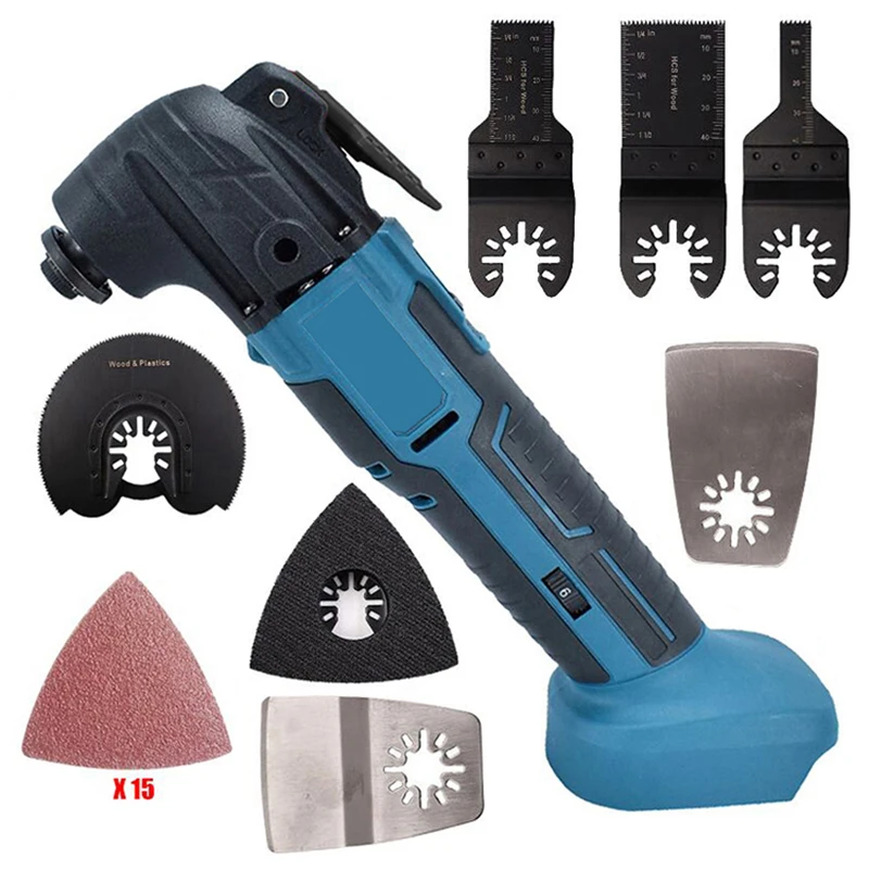 Cordless Oscillating Multi Function Tool Electric Saw Trimmer Trimming ...