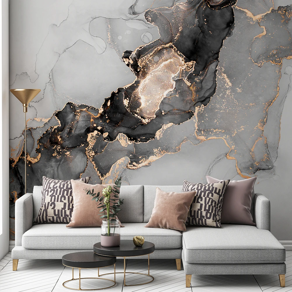 Wallpaper Wall Loft | Wall Art Mural Loft | Fluid Art Wallpaper ...