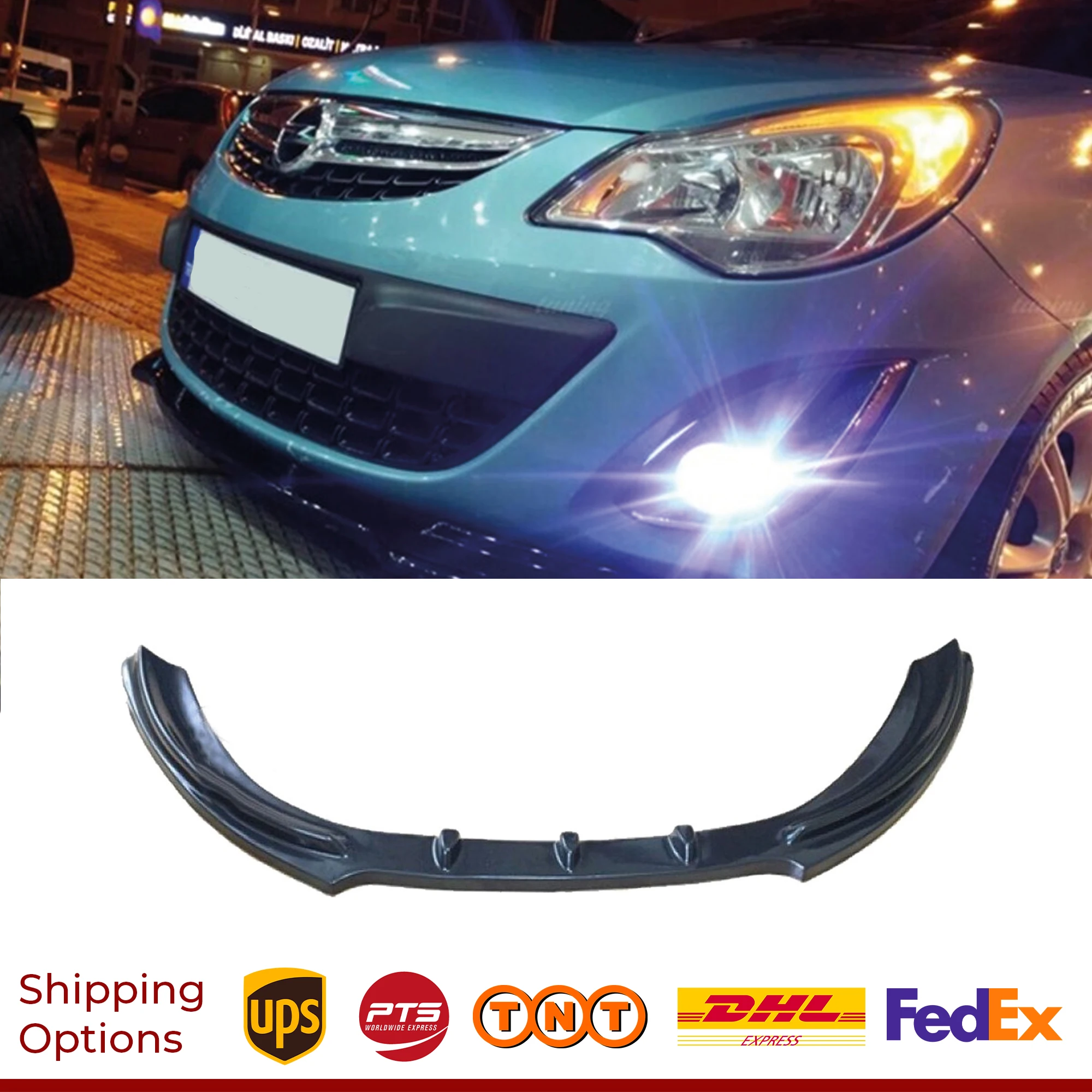 Front-Bumper-Splitter-Lip-For-Opel-Vauxhall-Corsa-D-2007-2013 ...