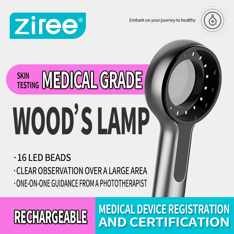 Woods-Lamp-Skin-Analyzer-Portable-LED-Wood-Light-Examination-UV-Black ...