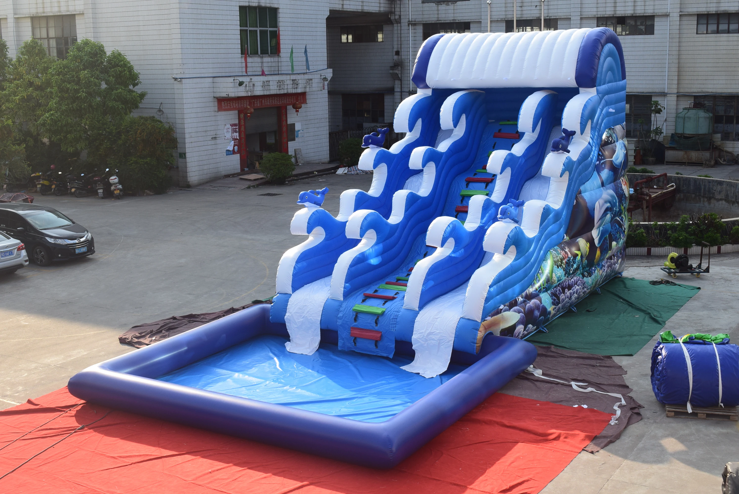 Manufacturers-sell-outdoor-large-ocean-theme-inflatable-pool-slide ...
