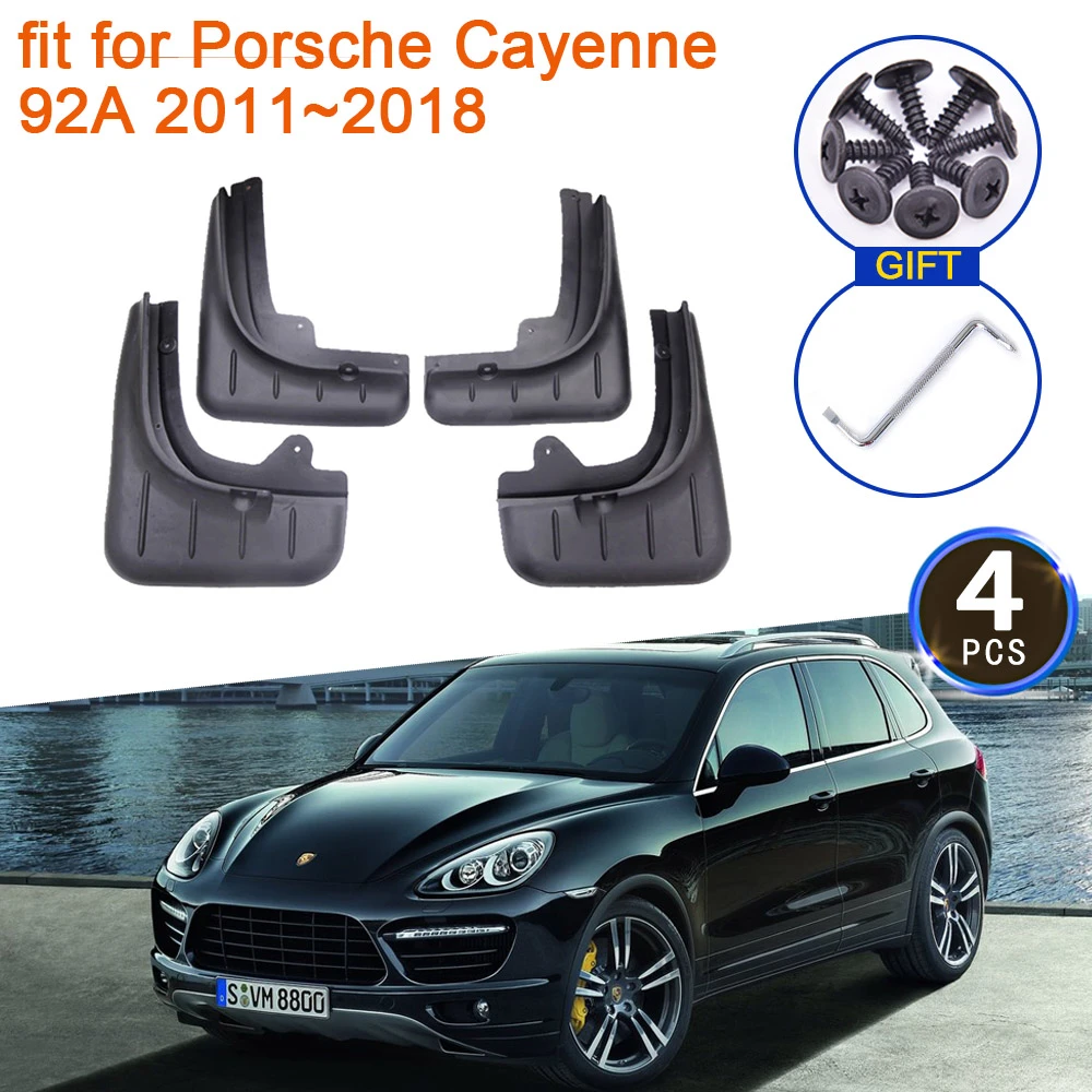 For Porsche Cayenne 92a 958 2011~2018 2012 2015 2016 Mud Flaps Mudguard Fenders Anti-splash ...
