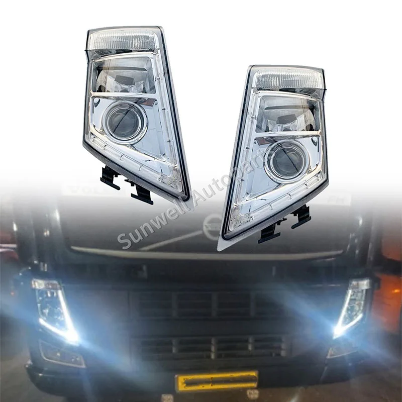 One-Pair-Truck-Head-Lamp-Left-Right-Headlight-for-VOLVO-Truck-FH12-16 ...