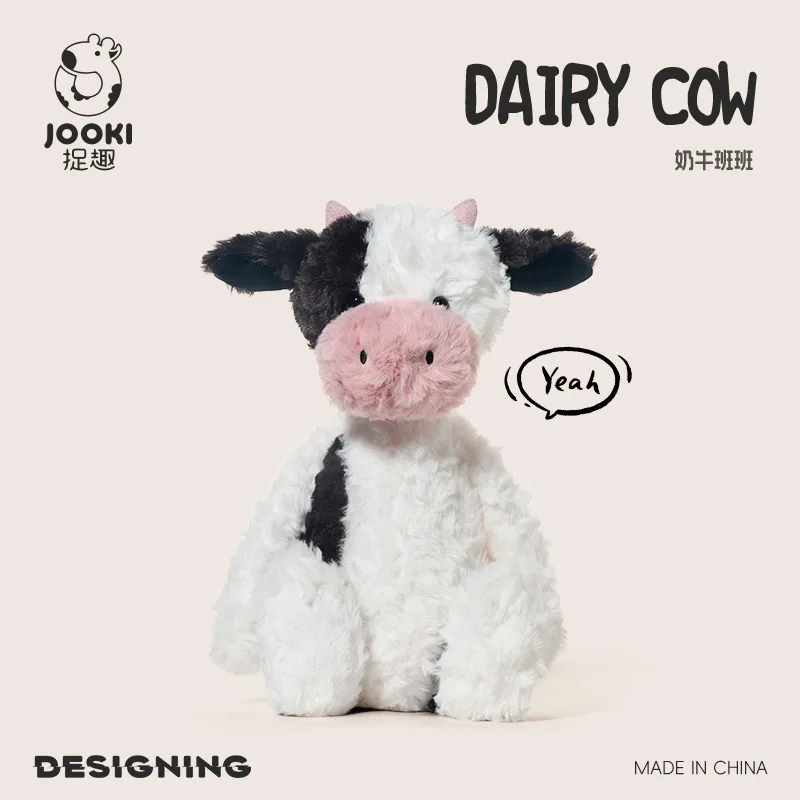 Cow Plush Toy Adorable Plush Cow Toy Floppy Dairy Cattle Soft Stuffed ...