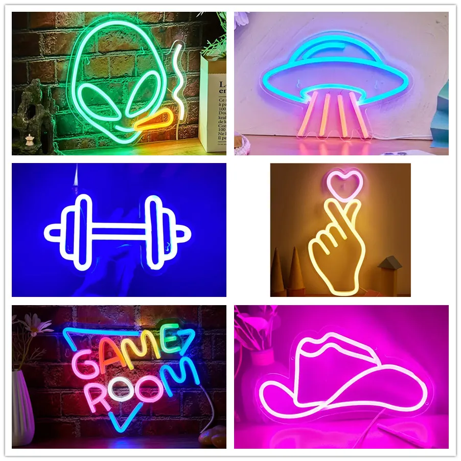 Led-Neon-Light-Decorative-Alien-UFO-Light-Up-Signs-USB-Powered-Neon ...