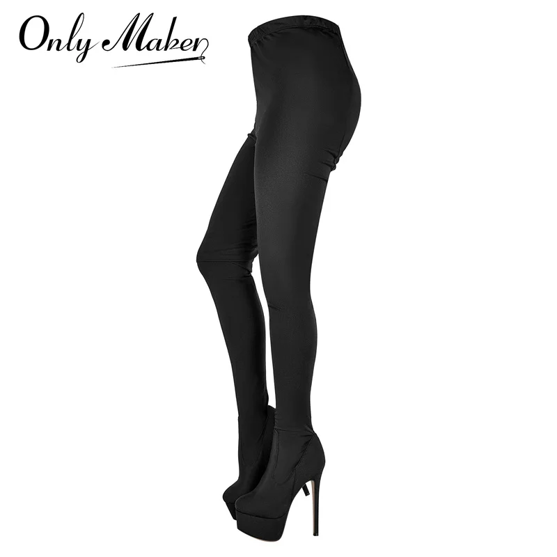 Onlymaker Women Stretch Stiletto Pant Boot In Over The Knee Elastic Slim Sexy Pantyhose Stocking ...