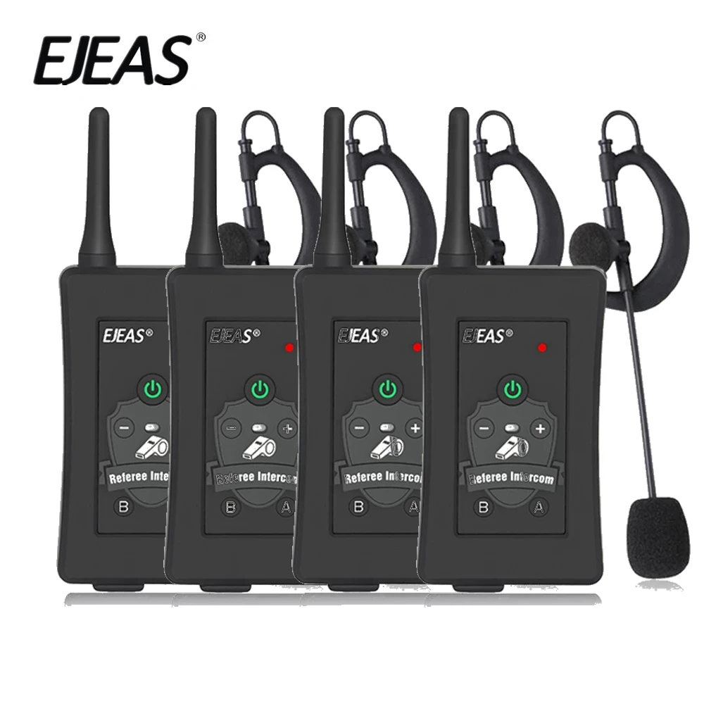 Ejeas Fbim Football Referee Intercom Headset 1200m Full Duplex ...