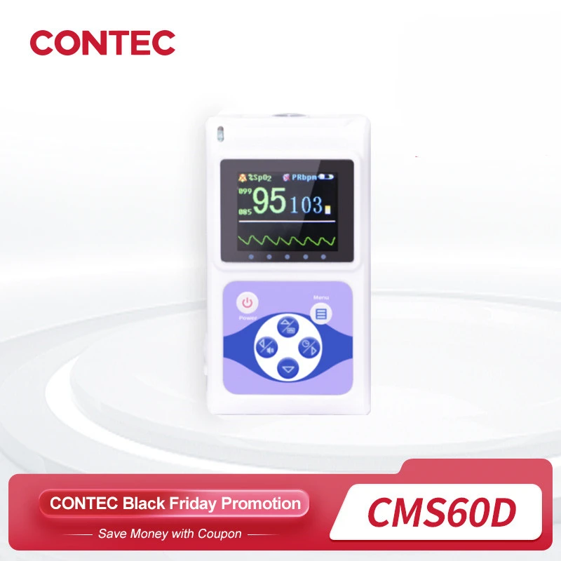 Contec Handheld Fingertip Pulse Oximeter Sleep Heart Rate Monitor Adult ...