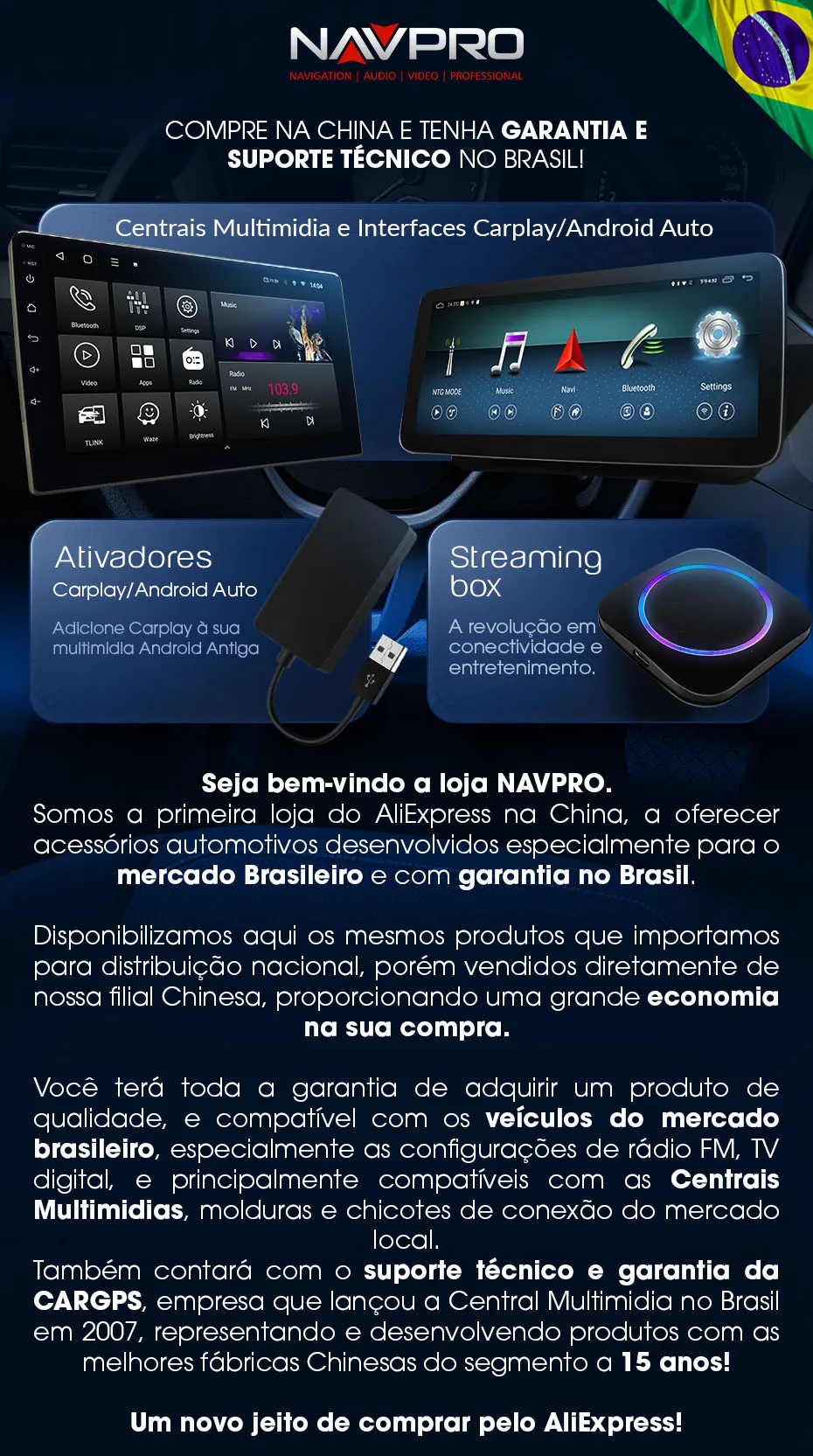 Central Multimidia Tela 9 polegadas T3L PLUS Android NAVPRO Vidro IPS 2GB/32GB DSP Carplay ...