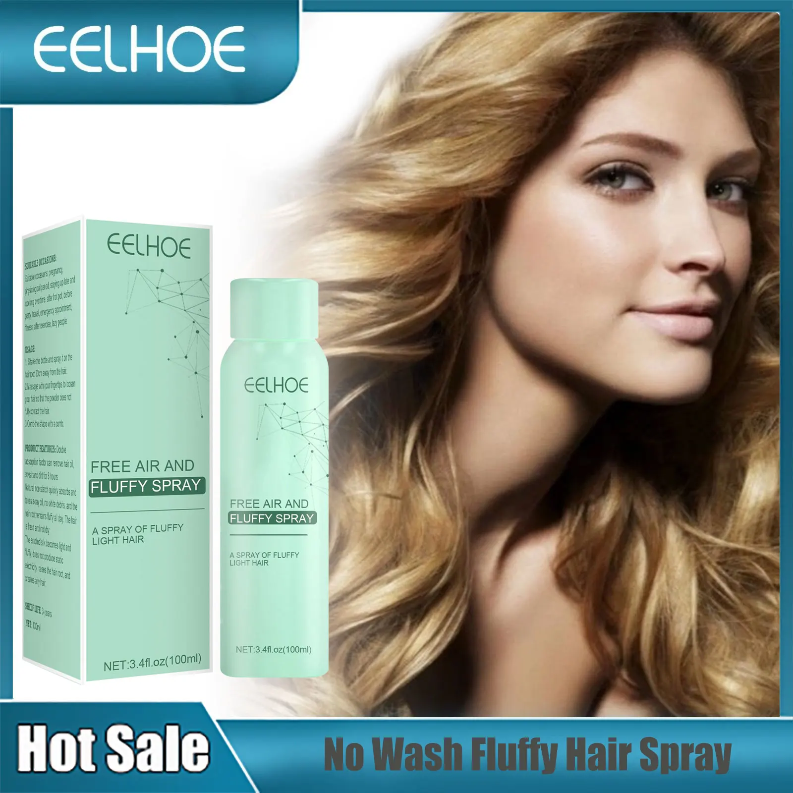 EELHOE-No-Wash-Shampoo-Free-Air-and-Fluffy-Spray-Hair-Refreshing-Spray ...