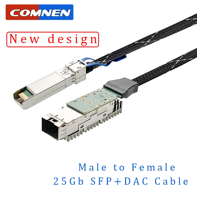 COMNEN-SFP28-25G-Extender-Flat-Cable-SFP28-Male-to-SFP28-Cage-Female ...