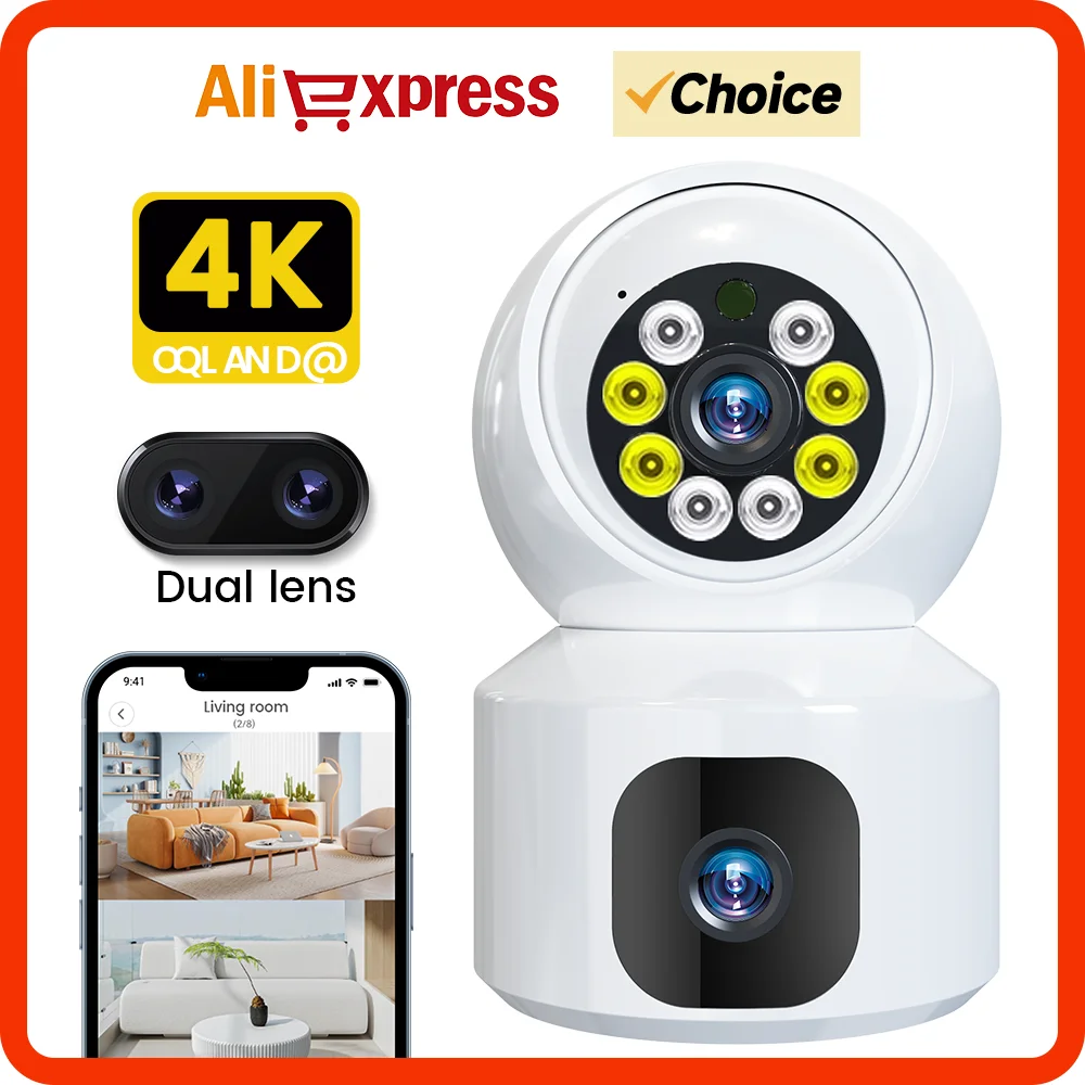 4K-Mini-Camera-Dual-Lens-Dual-View-Indoor-Camera-360-PTZ-HD-Color-Night ...