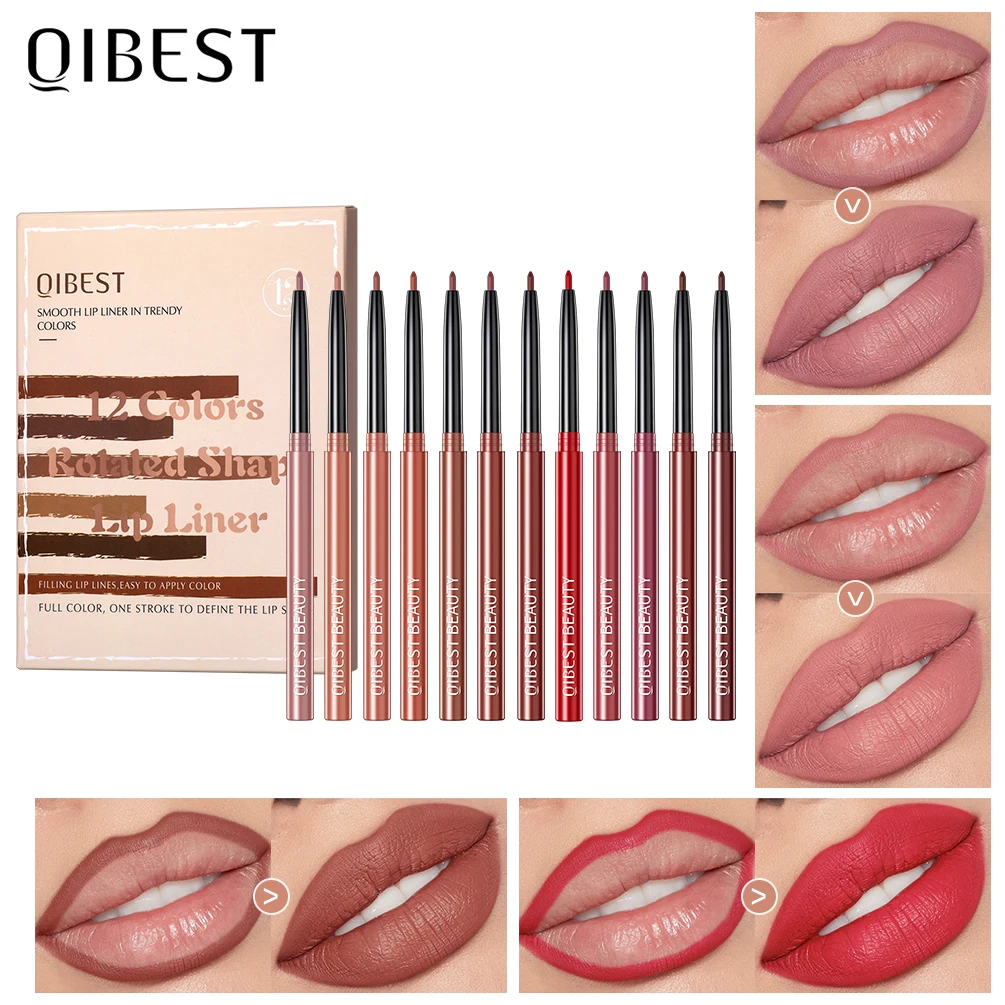 Lipliner-Pen-Set-Lip-Makeup-Sexy-Red-Matte-Contour-Tint-Lipstick-Pen ...