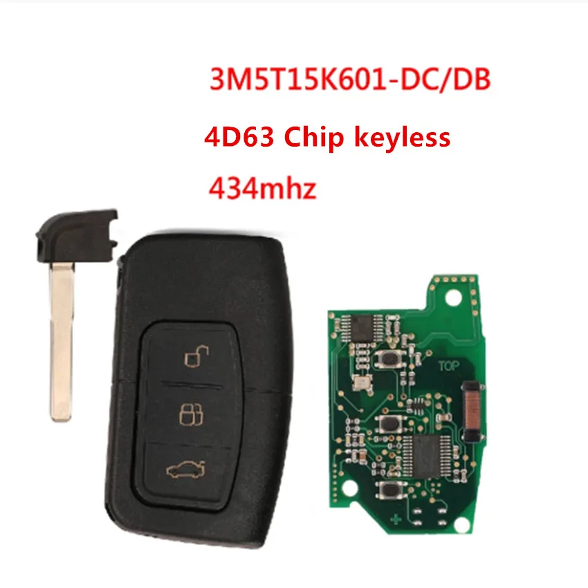 Keyless-Go-Smart-Car-Remote-Key-433mhz-4d63-chip-for-Ford-C-Max-Focus ...