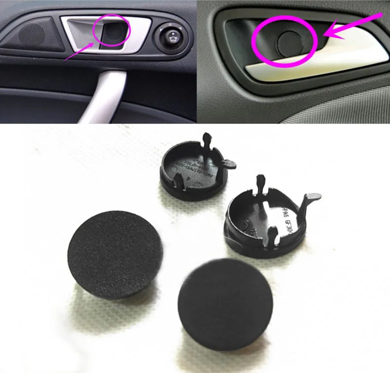 1pc Inner Door Handle Screw Small Hole Decorative Cover Cap for Ford ...