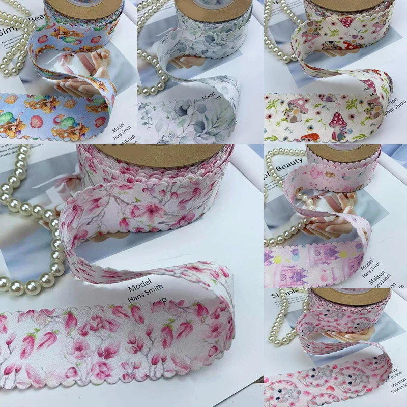 10 Yards 40mm Double Sided Lace Flower Cartoon Rabbit Ribbon DIY ...
