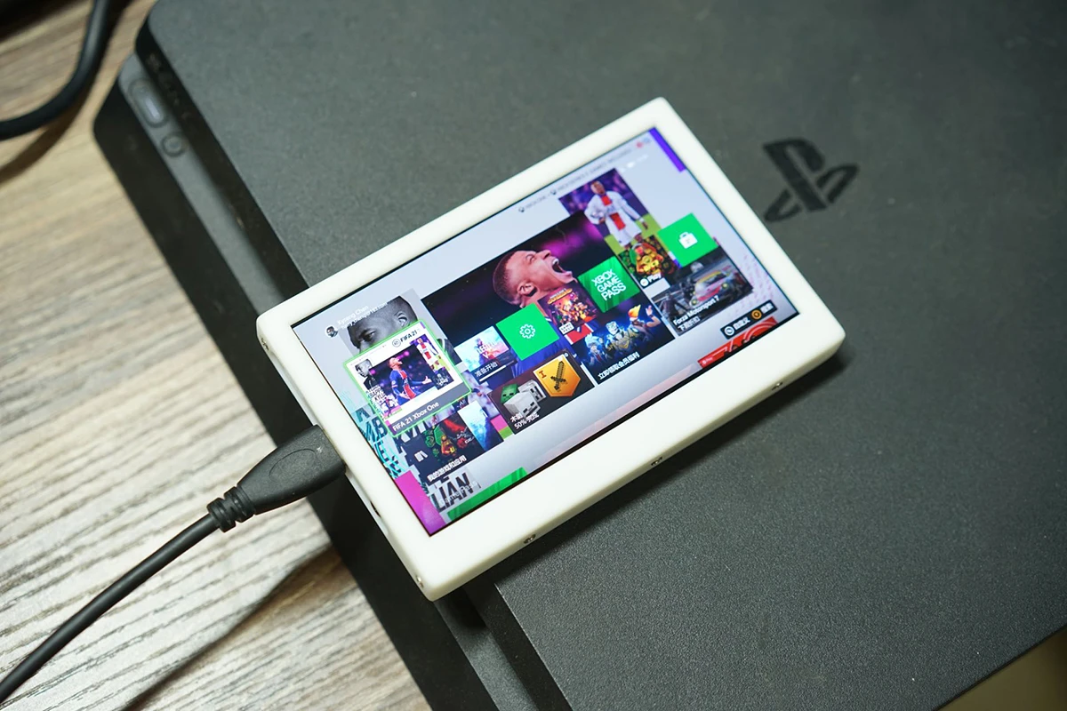 Pocketlcd totalmente compatible con Pantalla amoled de 5 pulgadas, mini pantalla portátil con ...