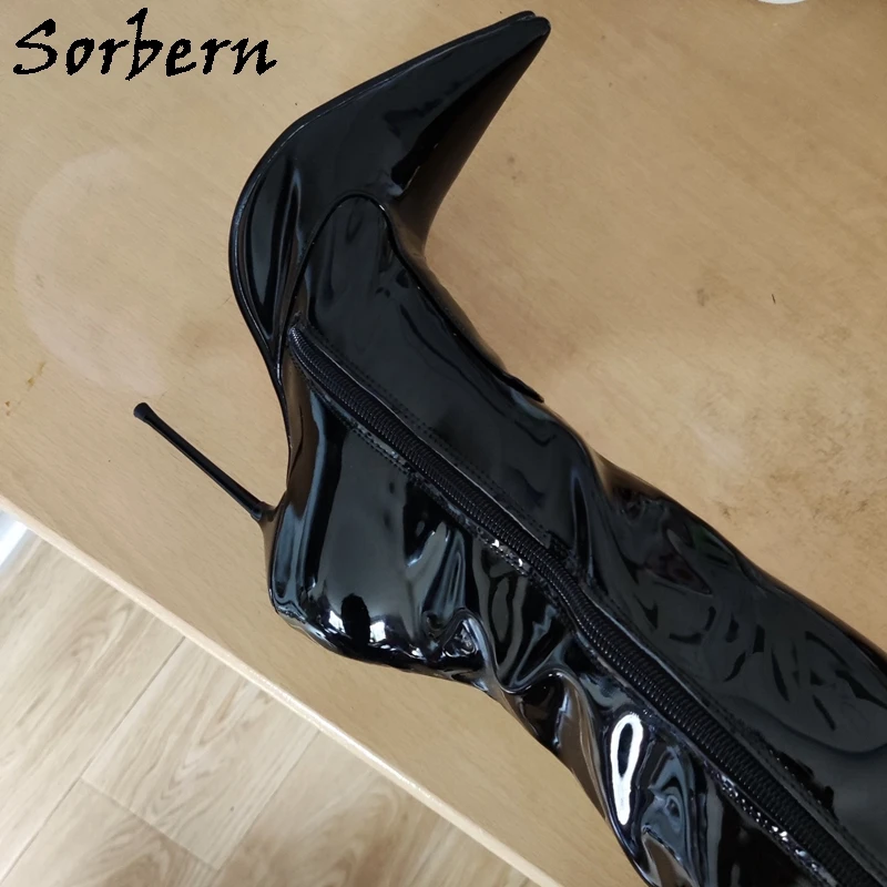 Sorbern-Sexy-Stilettos-Metal-Heel-Boots-Women-Pointed-Toe-Mid-Thigh ...