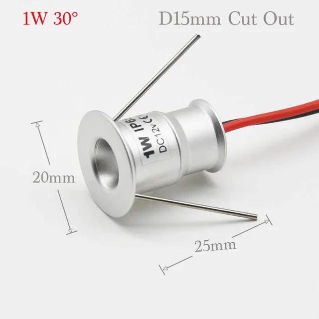 1W 12V LED Mini Bulb Spot Kit With IP67 Transformer Sauna Stair Light ...